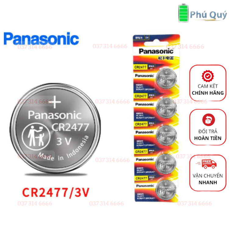 Pin cúc áo CR2032 Panasonic Lithium 3V vỉ 1 viên – Pin Panasonic