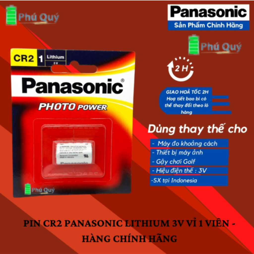 Pin cúc áo CR2032 Panasonic Lithium 3V vỉ 1 viên - Pin Panasonic chính hãng