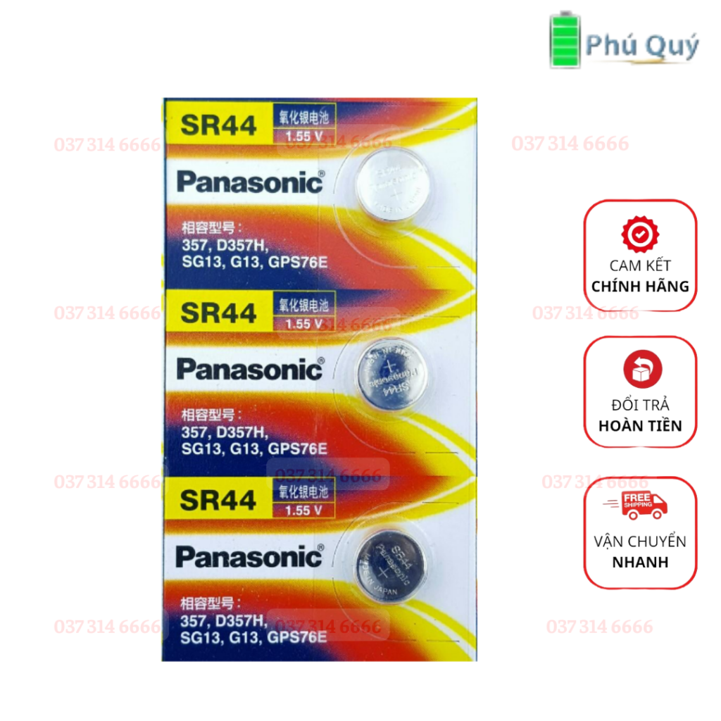 Pin panasonic SR44 - Pin Panasonic chính hãng